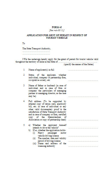 FREE 50+ Permit Forms Download – How to Create Guide, Tips