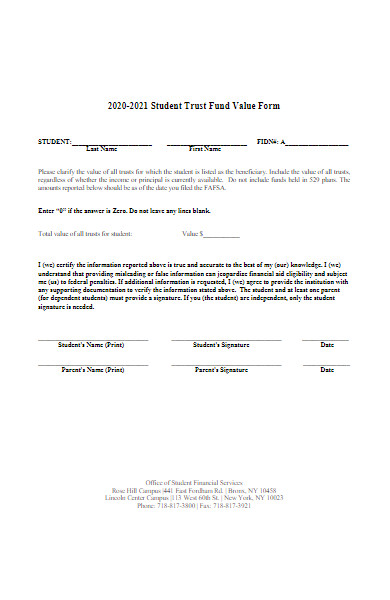 FREE 45+ Value Forms Download – How to Create Guide, Tips