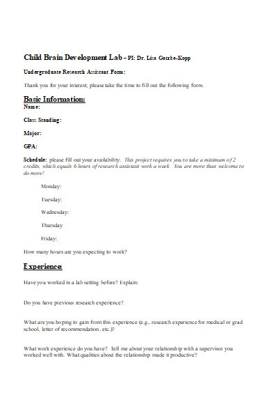 FREE 50+ Assistant Forms Download – How to Create Guide, Tips
