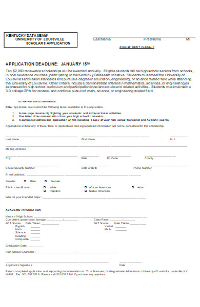 FREE 50+ University Forms in PDF | MS Word | MS Excel