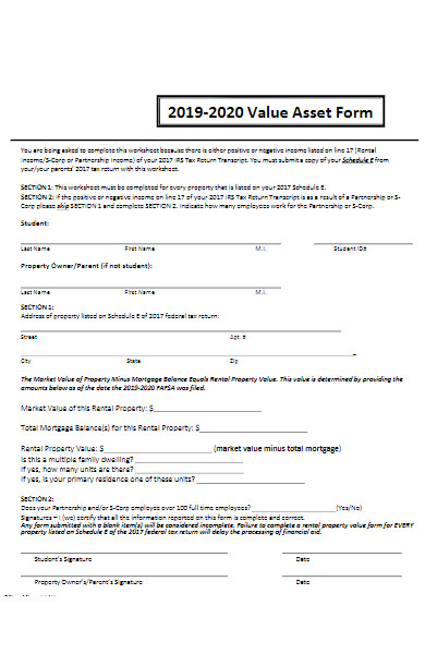 FREE 45+ Value Forms Download – How to Create Guide, Tips