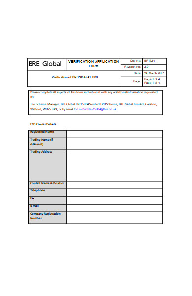 FREE 50+ Application Verification Forms Download – How to Create Guide ...
