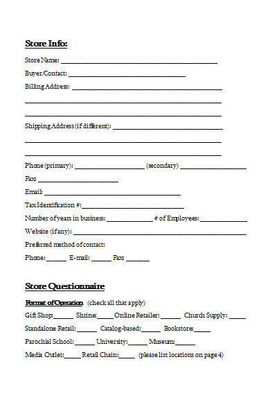 FREE 30+ Wholesale Application Forms Download – How to Create Guide, Tips