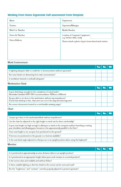 FREE 45+ Work From Home Forms in PDF | MS Word