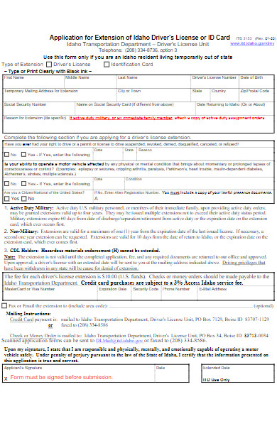 FREE 50+ Extension Forms in PDF | MS Word