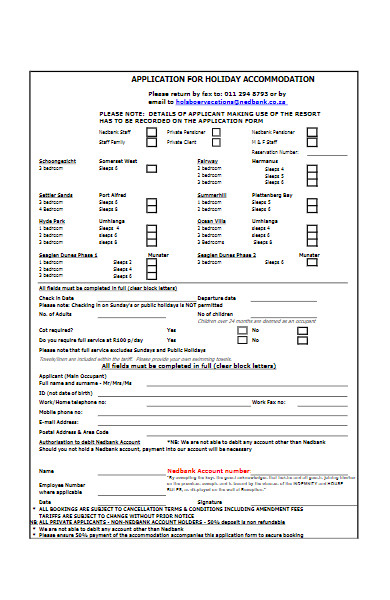 FREE 35+ Holiday Application Forms Download – How to Create Guide, Tips