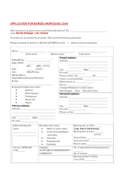 FREE 50+ Mortgage Forms Download – How to Create Guide, Tips