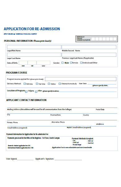FREE 50+ Readmission Forms Download – How to Create Guide, Tips