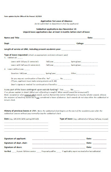 FREE 50+ Leave of Absence Forms Download – How to Create Guide, Tips