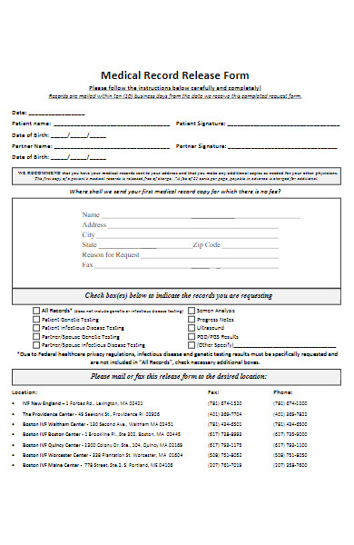 FREE 35+ Medical Record Forms Download – How to Create Guide, Tips