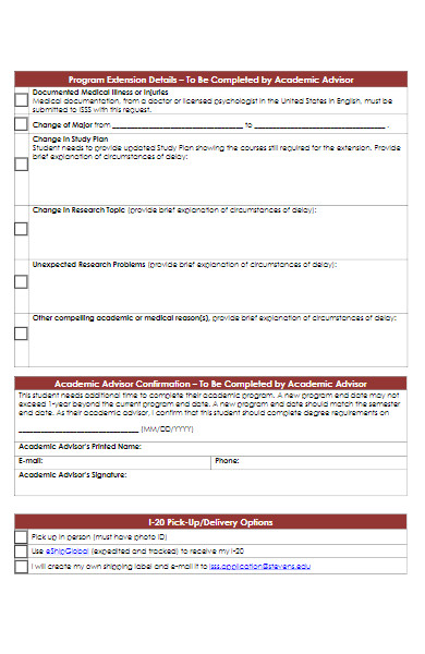 FREE 50+ Extension Forms in PDF | MS Word