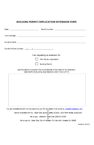 FREE 50+ Extension Forms in PDF | MS Word