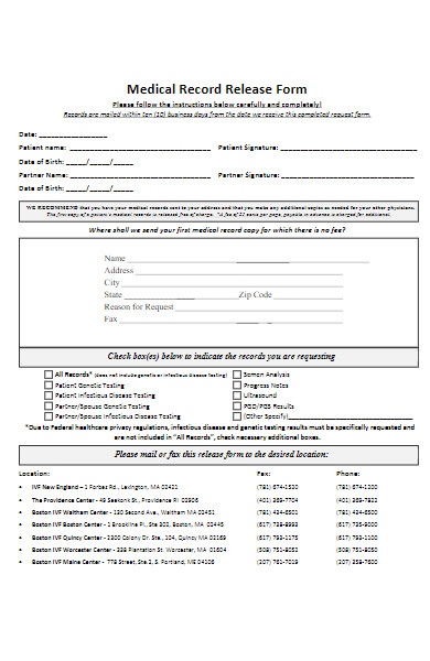 FREE 35+ Medical Record Forms Download – How to Create Guide, Tips