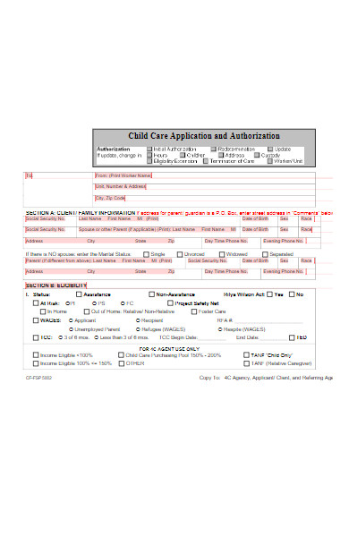 FREE 18+ Child Care Authorization Forms Download – How to Create Guide ...