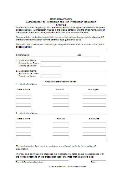 FREE 18+ Child Care Authorization Forms Download – How to Create Guide ...