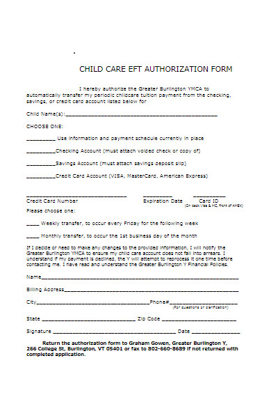 FREE 18+ Child Care Authorization Forms Download – How to Create Guide ...