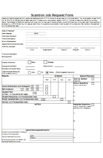 FREE 50+ Job Request Forms Download – How to Create Guide, Tips