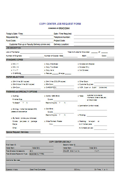 FREE 50+ Job Request Forms Download – How to Create Guide, Tips