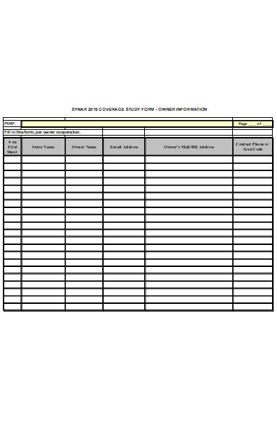 FREE 50+ Study Forms Download – How to Create Guide, Tips