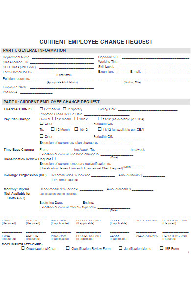 FREE 50+ Employee Change Forms Download – How to Create Guide, Tips