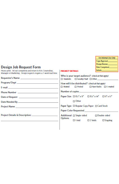 FREE 50+ Job Request Forms Download – How to Create Guide, Tips