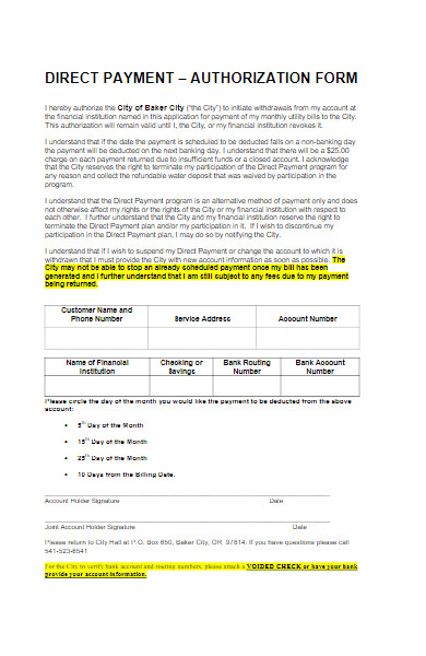FREE 50+ Payment Authorization Forms Download – How to Create Guide, Tips
