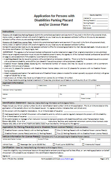 FREE 35+ Parking Application Forms Download – How to Create Guide, Tips