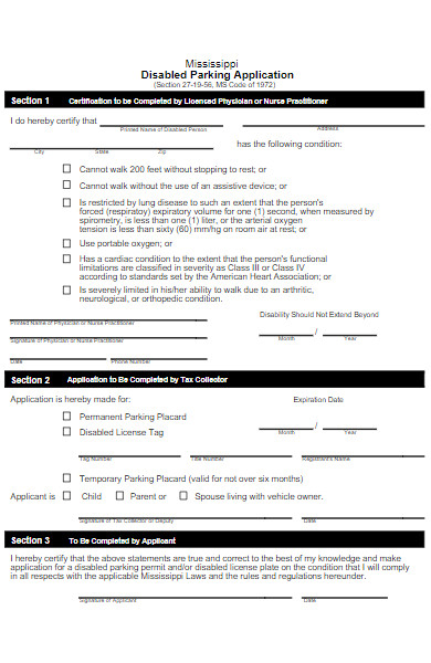 FREE 35+ Parking Application Forms Download – How to Create Guide, Tips