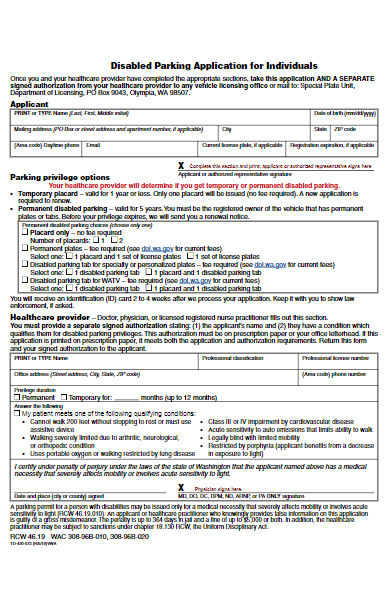 FREE 35+ Parking Application Forms Download – How to Create Guide, Tips