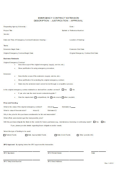 FREE 50+ Extension Forms in PDF | MS Word