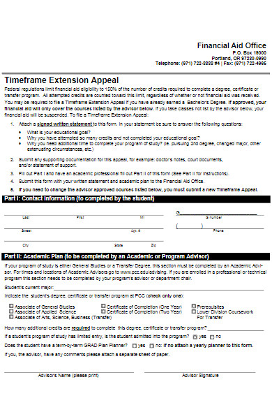 FREE 50+ Extension Forms in PDF | MS Word