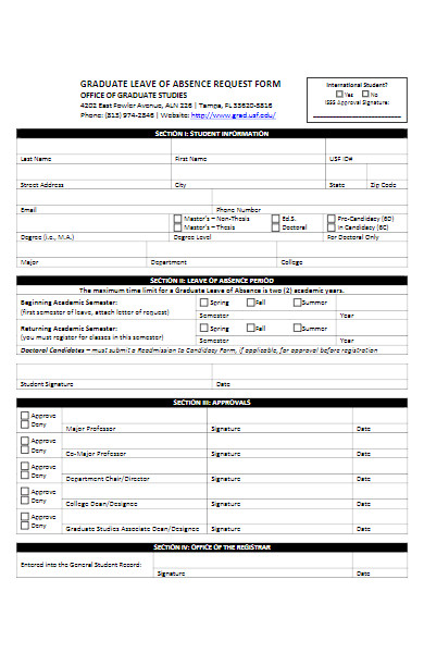 FREE 50+ Leave of Absence Forms Download – How to Create Guide, Tips