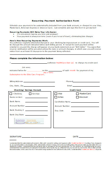 FREE 50+ Payment Authorization Forms Download – How to Create Guide, Tips
