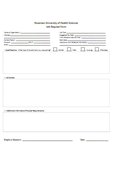 FREE 50+ Job Request Forms Download – How to Create Guide, Tips