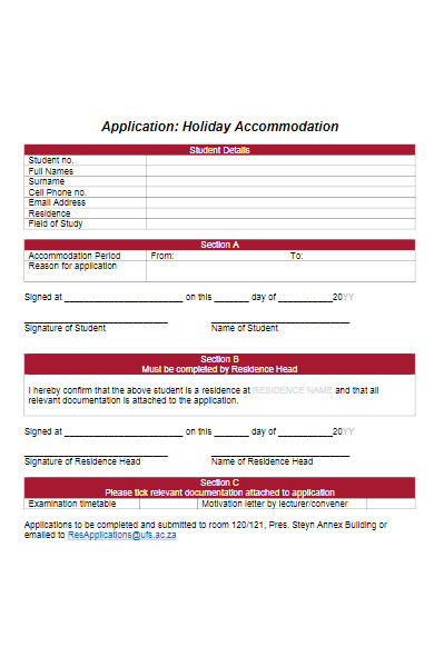 FREE 35+ Holiday Application Forms Download – How to Create Guide, Tips