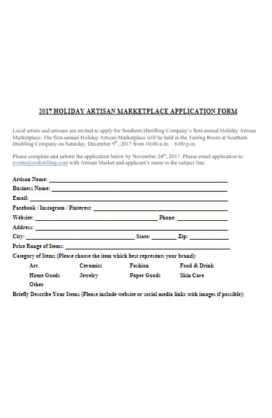 FREE 35+ Holiday Application Forms Download – How to Create Guide, Tips