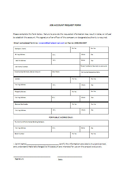 FREE 50+ Job Request Forms Download – How to Create Guide, Tips