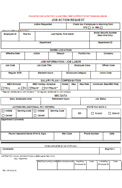 FREE 50+ Job Request Forms Download – How to Create Guide, Tips