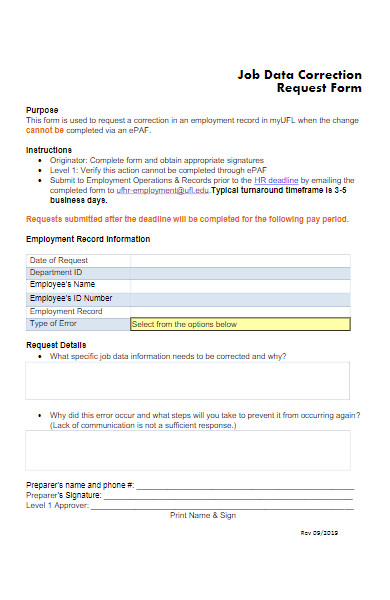 FREE 50+ Job Request Forms Download – How to Create Guide, Tips