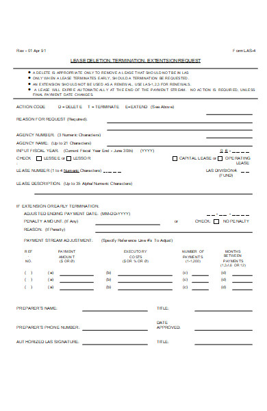 FREE 50+ Extension Forms in PDF | MS Word