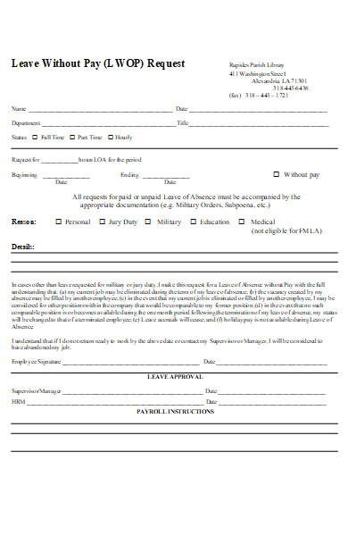 FREE 50+ Leave of Absence Forms Download – How to Create Guide, Tips