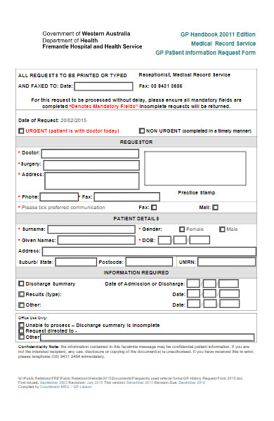 FREE 35+ Medical Record Forms Download – How to Create Guide, Tips