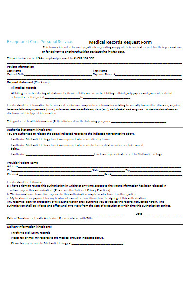 FREE 35+ Medical Record Forms Download – How to Create Guide, Tips