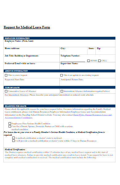 FREE 50+ Leave of Absence Forms Download – How to Create Guide, Tips