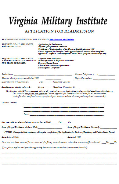 FREE 50+ Readmission Forms Download – How to Create Guide, Tips