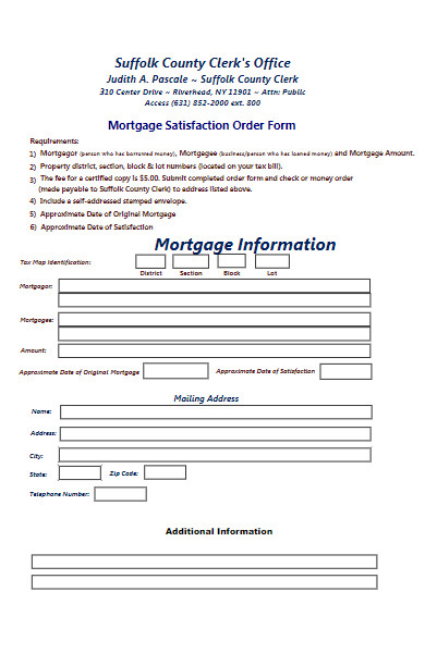 FREE 50+ Mortgage Forms Download – How to Create Guide, Tips