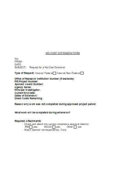 FREE 50+ Extension Forms in PDF | MS Word