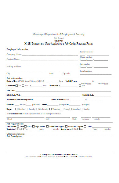 FREE 50+ Job Request Forms Download – How to Create Guide, Tips