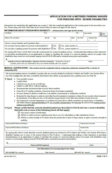 FREE 35+ Parking Application Forms Download – How to Create Guide, Tips