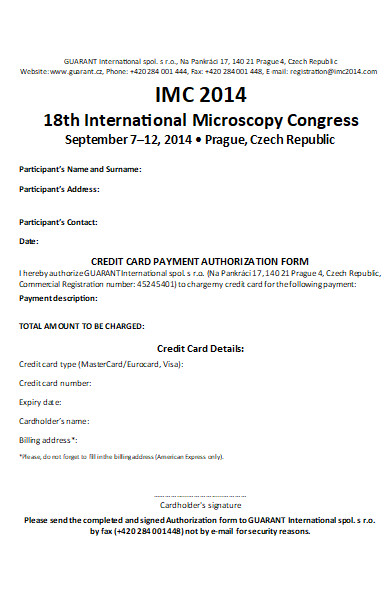 FREE 50+ Payment Authorization Forms Download – How to Create Guide, Tips